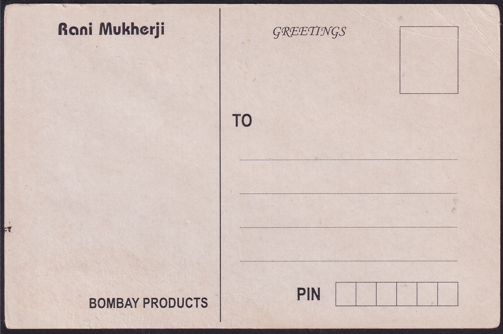 Blank Vintage Postcard Indian Old Postcards Blank Hi Res Stock