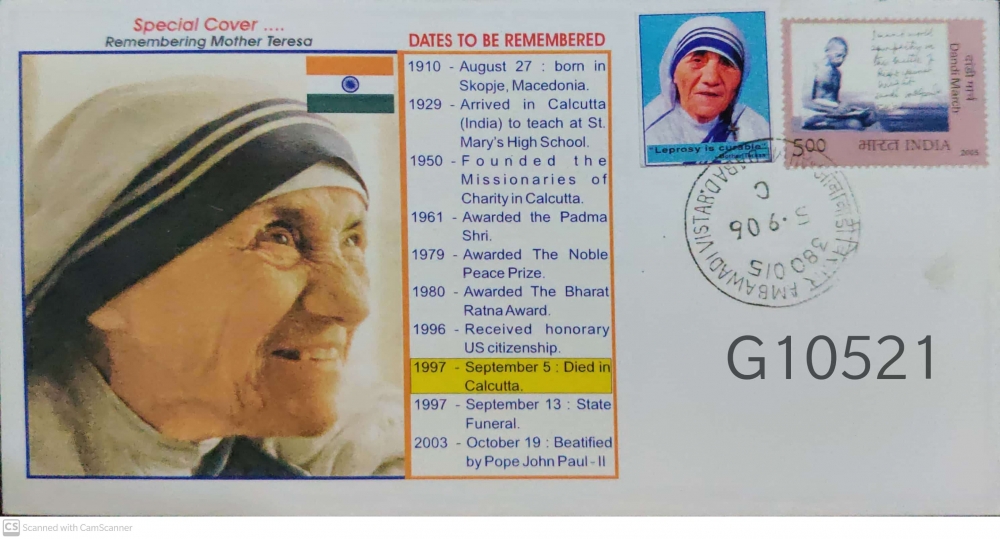 India Mother Teresa Stamp