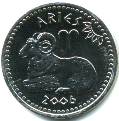 Stainless Steel 10 Shillings of Somaliland Country (AD 2006) Zodiac ...